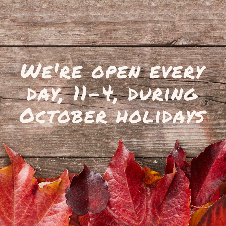 October holidays opening hours | Abbey Cottage Tearoom