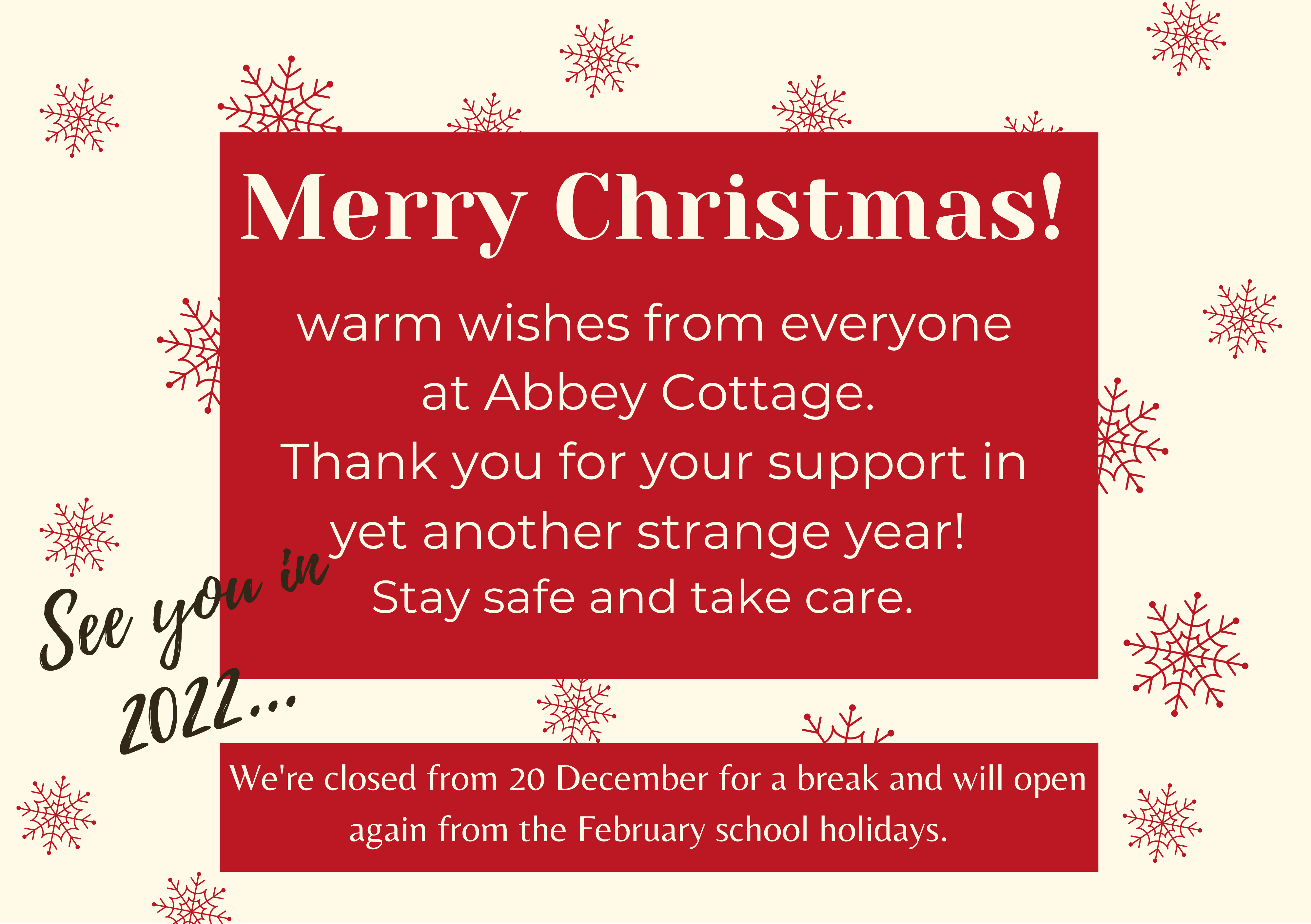 Thank you! | Abbey Cottage Tearoom